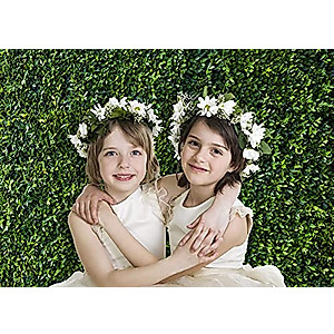 OUYIDA Green Leaves Photography Backdrops Grass Backdrop Wall Greenery Safari Party Decoration Photoshoot Newborn Baby Shower Backdrop Wedding Birthday Photo Background Studio Props Booth 7x5FT PCK41