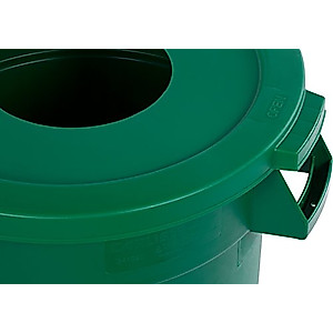 CFS 34102009 Bronco Round Waste Container Only, 20 Gallon, Green