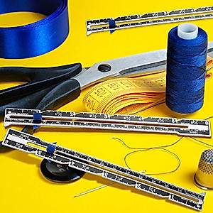 Sliding Gauge Sewing Measuring Tool Stainless Steel Quilting Ruler for Knitting Crafting Sewing Beginner Hemming Measuring(3)