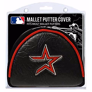 Team Golf MLB Houston Astros Golf Mallet Putter Cover Golf Club Mallet Putter Headcover, Fits Most Mallet Putters, Scotty Cameron, Daddy Long Legs, Taylormade, Odyssey, Titleist, Ping, Callaway