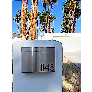 Stainless Steel Wall Mounted Mailbox, Custom Mailbox, Herman Mailbox by Movo Home (Large)