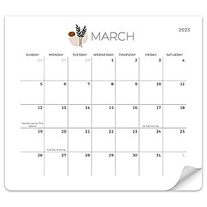 Beautiful 2023 Magnetic Fridge Calendar - Runs Until July 2024 - The Perfect Monthly Calendar With Abstract Designs for Easy Planning