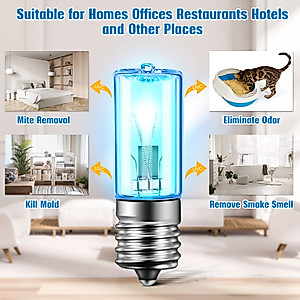 Qualirey 6 Pack LB1000 UVC Replacement Light Bulbs Compatible with GermGuardian GG1100W, GG1000, GG1100B, GG1000CA, LB-1000, GGH200, 661000CA Air Purifier 3W 10V UVC Lamp Bulb