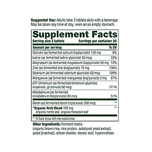 MegaFood Balanced Minerals - Helps Maintain Bone and Cardiovascular Health - Supplement With Iodine, Magnesium, Zinc, Selenium and More - Made Without 9 Food Allergens - 90 Tablets (30 Servings)