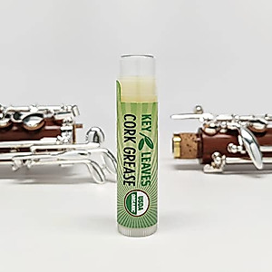 Set of 2 Key Leaves Organic Cork Grease for clarinet, saxophone, bass clarinet, flute, oboe, bassoon