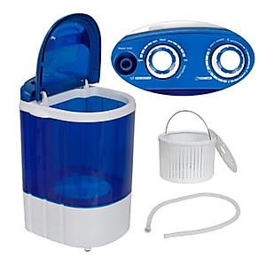 Portable washing machine, Mini Washer,9L upgraded large capacity foldable Washer. Deep cleaning of underwear, baby clothes and other small clothes.Suitable for apartments, dormitories, hotels