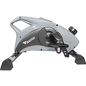 Vaunn Under Desk Stationary Bike, Electronic Pedal Exerciser for Physical Therapy, Light Cardio for Arms and Legs, Home & Office Use
