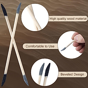 HINZIC 20 Pcs Sanding Sticks 5.5 x 0.2 Inch Double End Matchsticks Sanding Twigs 150/280 Grit Fine Detailing Polishing Tool for Plastic Models Miniatures Wood Hobby Stuffers