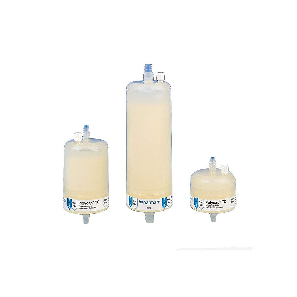 Whatman 6706-3602 Polycap AS 36 Nylon Membrane Capsule Filter with SB Inlet and Outlet Plus Filling Bell, 60 psi Maximum Pressure, 0.2 Micron