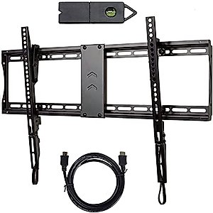VideoSecu Mounts Tilt TV Wall Mount Bracket for Most 23"- 85" LCD UHD LED Plasma TV with 75X75 100x100 400x400 684x400 700x400mm, with Magnetic Stud Finder and HDMI Cable MF609B BXM