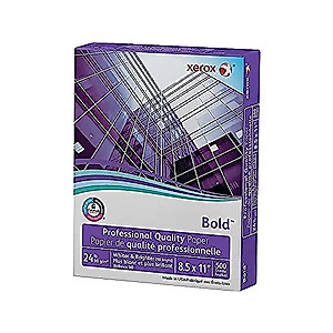 Xerox 3R13038 Bold Professional Quality Paper, 98 Bright, 8 1/2 X 11, White, 500 Sheets/Rm (Xer3r13038)
