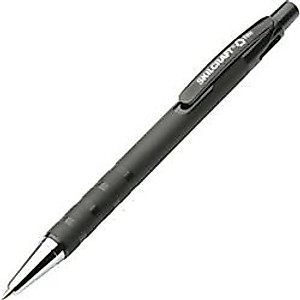 SKILCRAFT 7520-01-352-7309 Rubberized Fine Ball Point Pen, Black (Pack of 12)