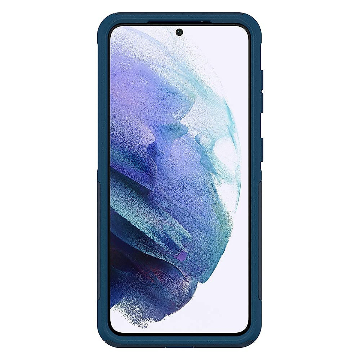 OtterBox Galaxy S21 5G (ONLY - DOES NOT FIT Plus or Ultra) Commuter Series Case - BESPOKE WAY (BLAZER BLUE/STORMY SEAS BLUE), slim & tough, pocket-friendly, with port protection
