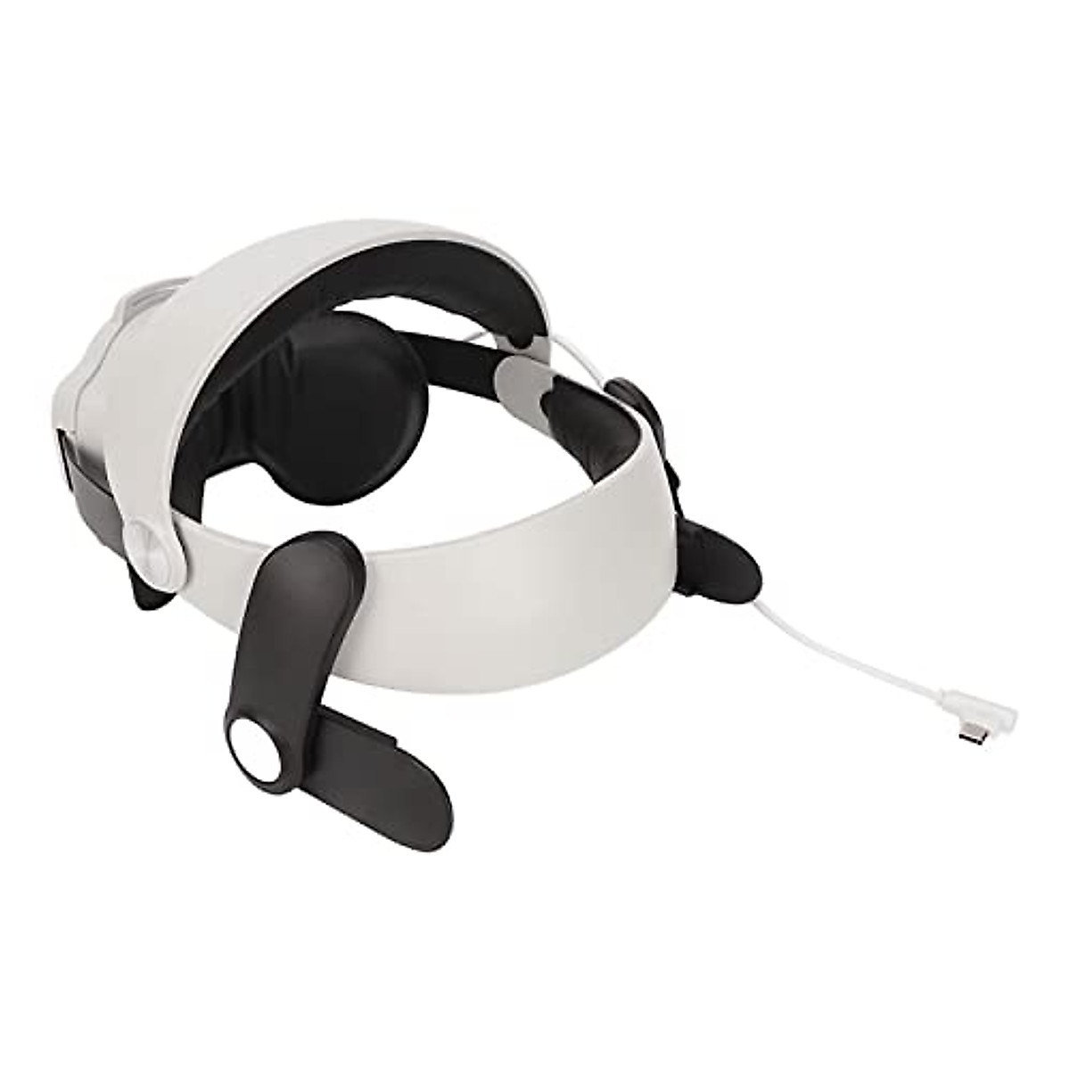 Battery Pack Head Strap for Quest 2, VR Head Strap Removable Sponge and ABS VR Headband for OculusQuest 2 Entertainment, 5300mAh Large Capacity Battery