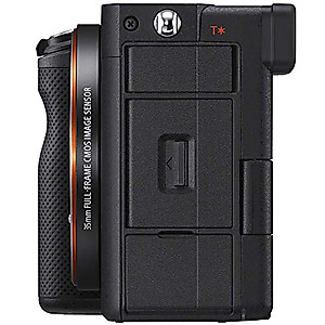 Sony a7C Mirrorless Full Frame Camera Alpha 7C Interchangeable Lens Body Only Black ILCE7C/B Bundle with Deco Gear Case + Extra Battery + Flash + Filters + 64GB Card + Software Kit and Accessories