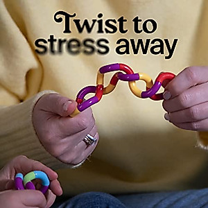 Boxgear 6pc Multicolored Fidget Toys for Kids, Boys, Girls, Adults - Best Sensory Items for Autism, Relaxation, Stress, Decompression - Squeeze, Twist, Chain Spinner Alternative Gift