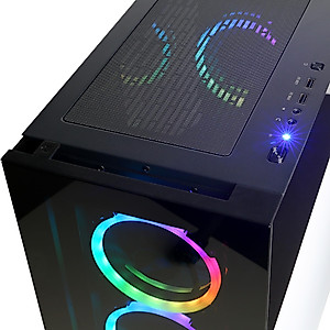 CyberpowerPC Gamer Master Gaming PC, AMD Ryzen 7 7700 3.8GHz, GeForce RTX 4060 Ti 16GB, 32GB DDR5, 2TB NVMe SSD, Wi-Fi Ready & Windows 11 Home (GMA1420A3),Black
