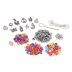 Shimmer 'n Sparkle Charm & Bead Bracelet Maker by CRA-Z-Art – DIY Beaded Charm Friendship Bracelet Making Kit