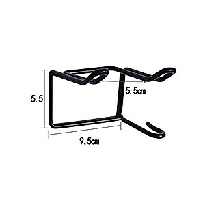 Wall-Mounted Hair Dryer Rack, Stainless Steel Hair Dryer Rack Storage Rack, Fashion Hair Dryer Bracket, no Need to Punch (black-1pack)