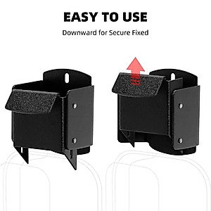 Wheelbarrow Holder,Wheelbarrow Hanger Holder for Garage Wall,Wheelbarrow Storage Bracket,for Fits Most Wheelbarrow,Folding Chair,Black