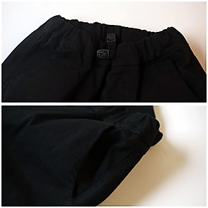 MINI PANDA Toddler Pants, Black Pants Toddler Boys or Girls, Little Boy Pants 2-Pieces (3T, Black,Green)