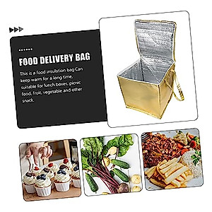 Reusable Grocery Bag Insulation foldable grocery shopping tote food transport cooler insulated bento Food Delivery Storage aluminum Stands Upright Warmer Grocery Delivery Bag