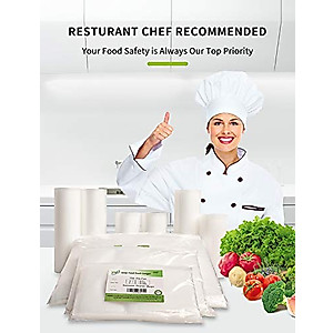 Vacuum Sealer Bags Heavy Duty, 8x 50 Vacuum Sealer Bags (2 packs) 100 ft Roll Vacuum Sealer Bags, Food Vacuum Sealer Bags, Meat Vacuum Sealer Bags, Fit nutrichef, foodsaver, jzbrain oliso weston Vacuum Sealer Bags, BPA Free Sous Vide, Best Deal!