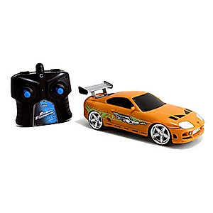 Fast & Furious 1:24 Brian's Toyota Supra RC Radio Control Car, Toys for Kids and Adults