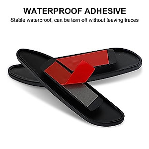 LivTee Blind Spot Car Mirror, Long Framed HD Glass and ABS Housing Convex Wide Angle Side Rearview Mirrors with Adjustable Stick for Universal Car (2 pcs)