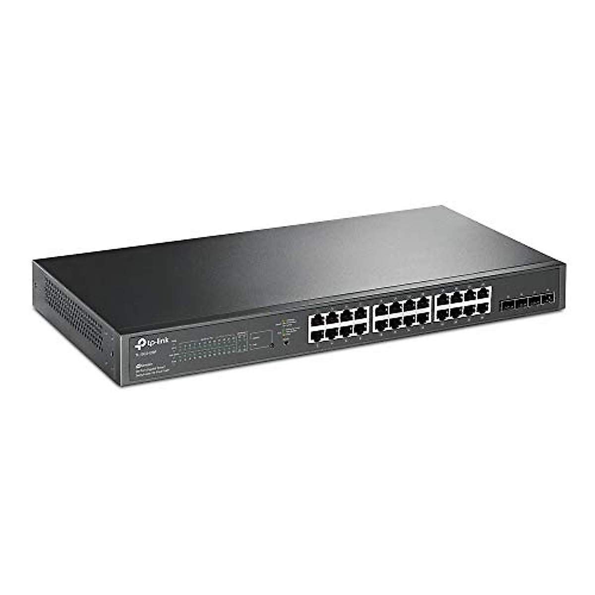 TP-Link TL-SG2428P | Jetstream 24 Port Gigabit Smart Managed PoE Switch | 24 PoE+ Ports @250W, 4 SFP Slots | Omada SDN Integrated | PoE Recovery | IPv6 | Static Routing