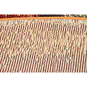 Unique Loom Estrella Collection Rustic, Distressed, Modern, Abstract Area Rug, 8 ft, Orange/Black