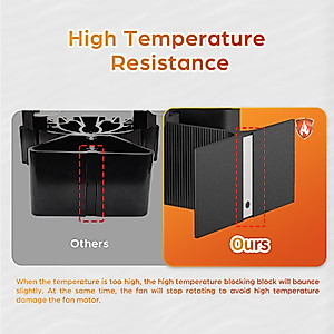 JossaColar Wood Stove Fan Heat Powered | New Large 12-Blade Stove Fan Woodstove Fan Non Electric | Eco Fan Heat Activated Fan for Wood Stove/Pellet Stove/Wood Burning Stove | Wood Stove Accessories