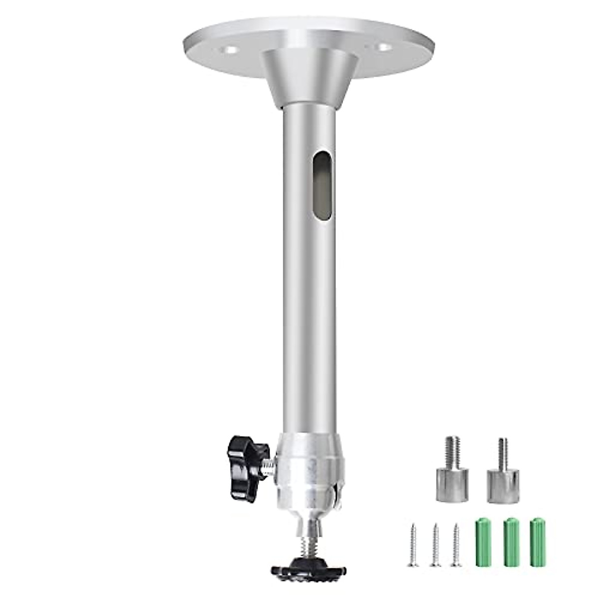 YiePhiot Mini Ceiling Wall Projector Mount Stand Compatible with QKK, DR.J, DBPOWER, Anker, VANKYO, AAXA, Jinhoo, PVO, TMY, AuKing and Most Other Mini Projector (175mm, Silver)