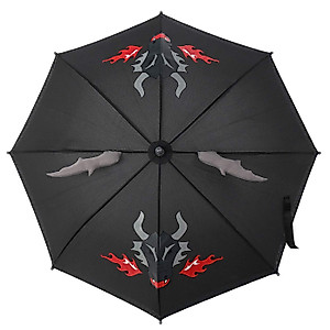 Capelli New York Boys Black Dragon Flames 3D Umbrella