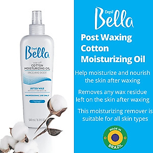 Depil Bella Skin Care Products, Two Pack, Pre Waxing Astringent Lotion (500 ml), Post Waxing - Oil Moisturizing Remover (500 ml).