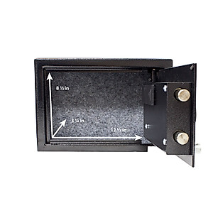Qualarc NOCH-11EL Solid Steel Drawer or Wall Safe Keypad Lock for Handguns, Electronics and Valuables