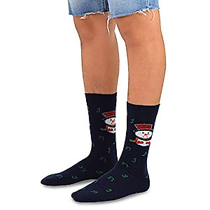 TeeHee Christmas Holiday 12-Pack Gift Socks for Men with Gift Box (Holiday-B)