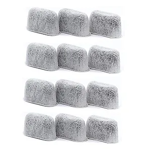 Cuisinart Compatible Activated Charcoal Water Filter Replacement - Universal Fit All Cuisinart and Braun Coffee Makers - Pure and Refresh Taste (12 Pack)