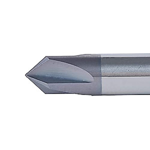 Spetool 90 Degree Carbide V Bits with Tiain Coated 4 Flutes, Chamfer End Mill for Caving V Groove and Sign