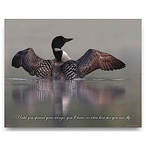 Common Loon Motivational Inspirational Poster Art Print Reproduction 11x14 Call Wall Decor Pictures