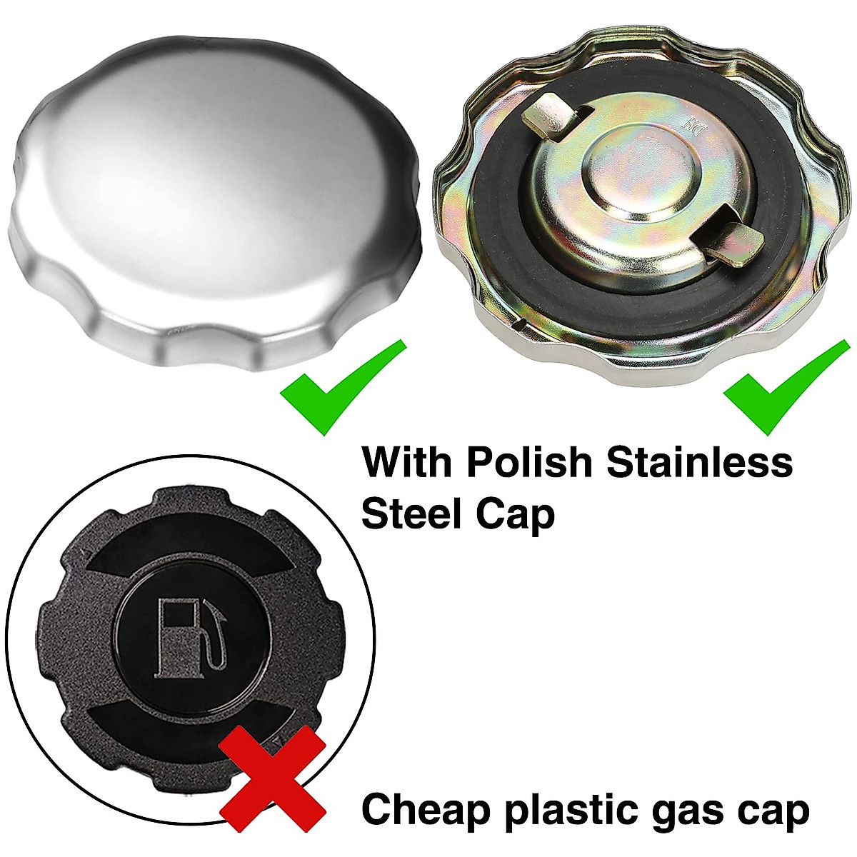 FVRITO Gas Fuel Tank for Hemi Predator 212cc 196cc 5.5hp 6.5hp Coleman CT200U CT200U-EX BT200X RB200 KT196 Massimo Baja Warrior MB200 GX160 GX200 Mini Bike Go Kart Clone Ghost Engine Parts Red