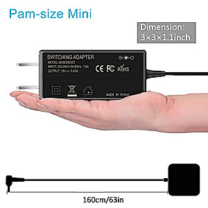 45W AC Adapter Laptop Charger for Asus UX360C Q304U X553M Q302L Q405U Q504UA Q406DA S200E S531FA UX305 UX305F UX310U UX330U UX410 X541N X541NA X542UA X540S X540SA Q200E C202SA Power Supply Cord