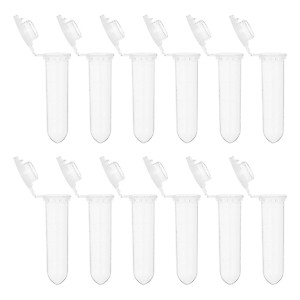 PATIKIL 2.0ML Plastic Centrifuge Tubes, 250 Pcs Microcentrifuge Tubes with Snap Cap and Graduated Marks for Sample Storage, Clear