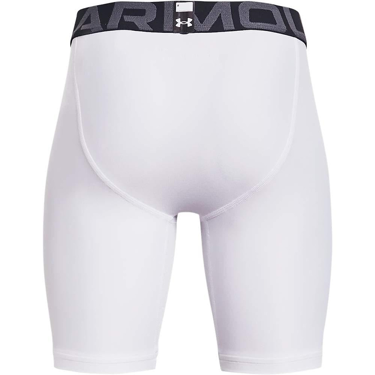 Under Armour Boys HeatGear Armour Shorts , White (100)/Black , Large