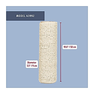TRIXIE Replacement Cat Scratching Post 19.7 Inch - with Durable Sisal Rope
