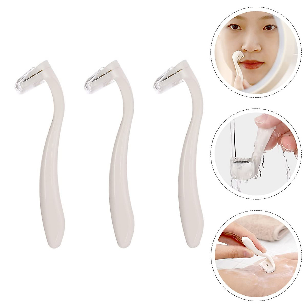 3pcs Shaver Hair Trimmer for Armpit Razors for Women Trimmer for Women Stainless Steel Hair Trimmer Leg Hair Razor Body Hair Trimmers Body Hair Razor Depilator for Women