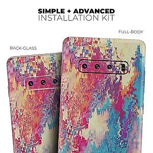 DesignSkinz Liquid Abstract Paint Remix V80 Protective Vinyl Decal Wrap Skin Cover Compatible with The Samsung Galaxy S20 (Screen Trim & Back Glass Skin)