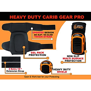 Knee Pads for Flooring and Roofing Work Kneepads With Soft Foam Padding Cushion, No-Slip Stabilizer, Double Straps Clip, For Professional Men And Women Cut resistance Glove Safety Glasses