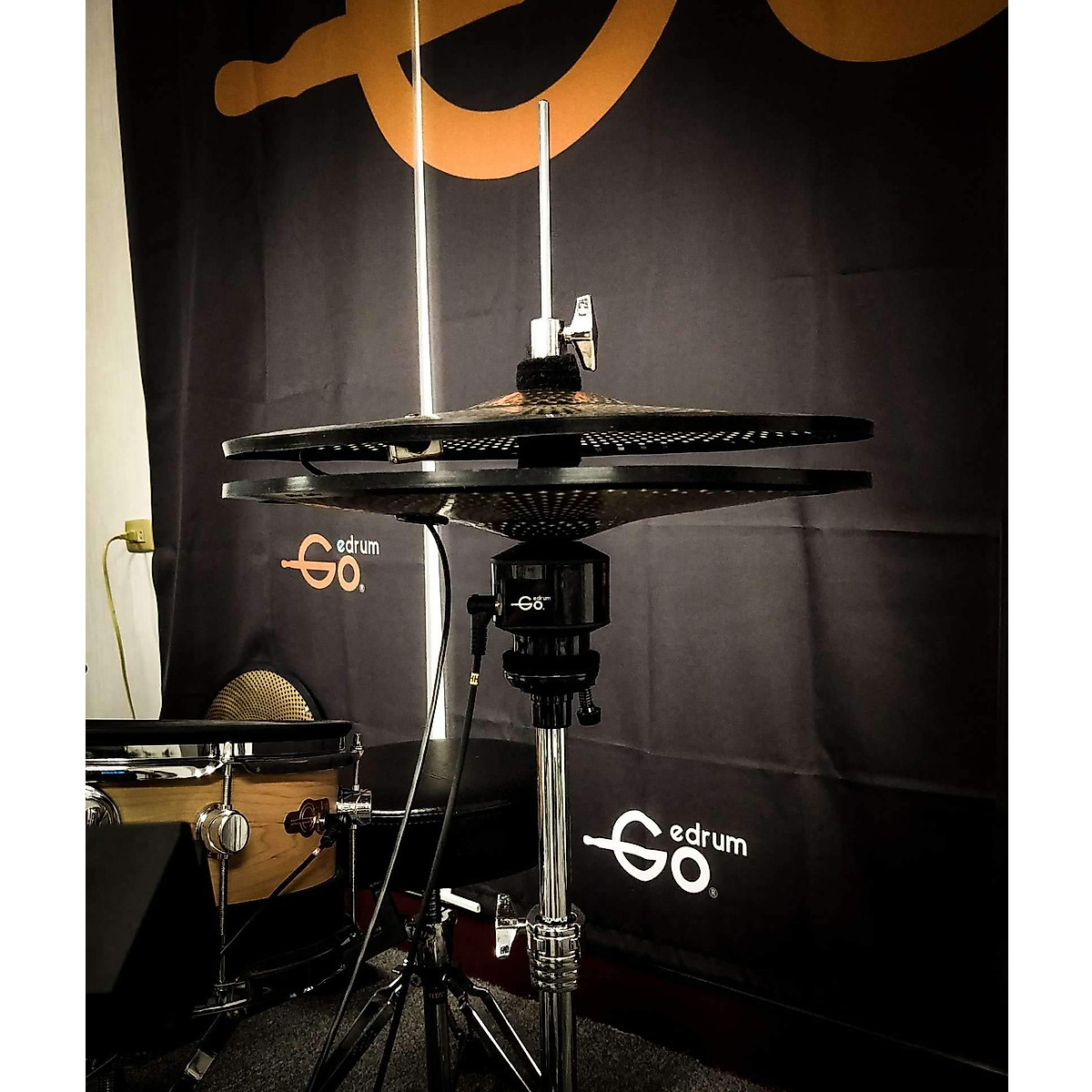 Goedrum Cymbal Trigger for DIY electronic 2 Piece Low Volume Hihat cymbal/Dual