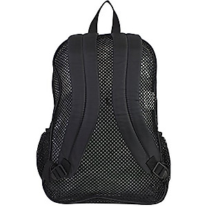Eastsport Mesh Backpack With Adjustable Padded Shoulder Straps, Black